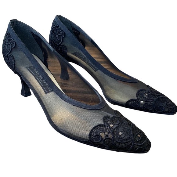 Stuart Weitzman | Shoes | Vintage Stuart Weitzman Mesh Embroidered ...